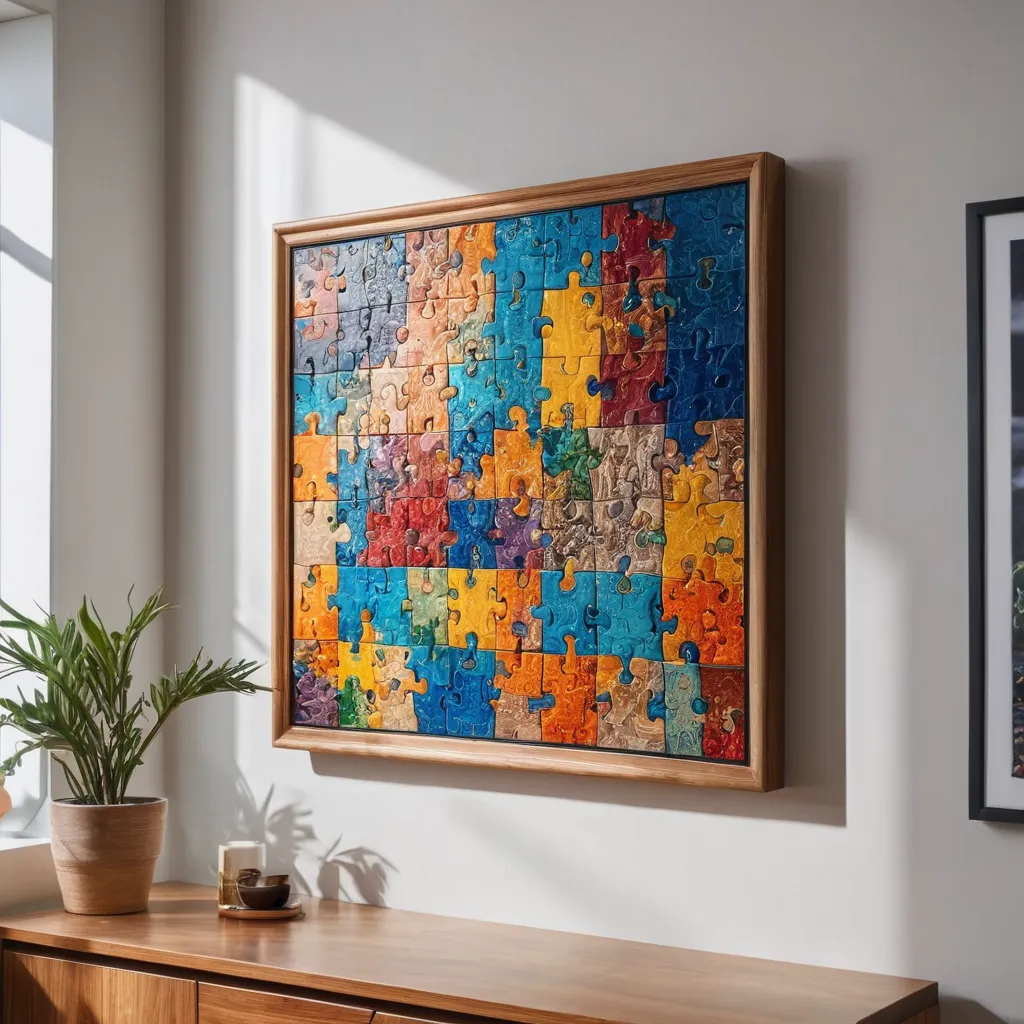 Как оформить пазлы в картину: шаг за шагом
